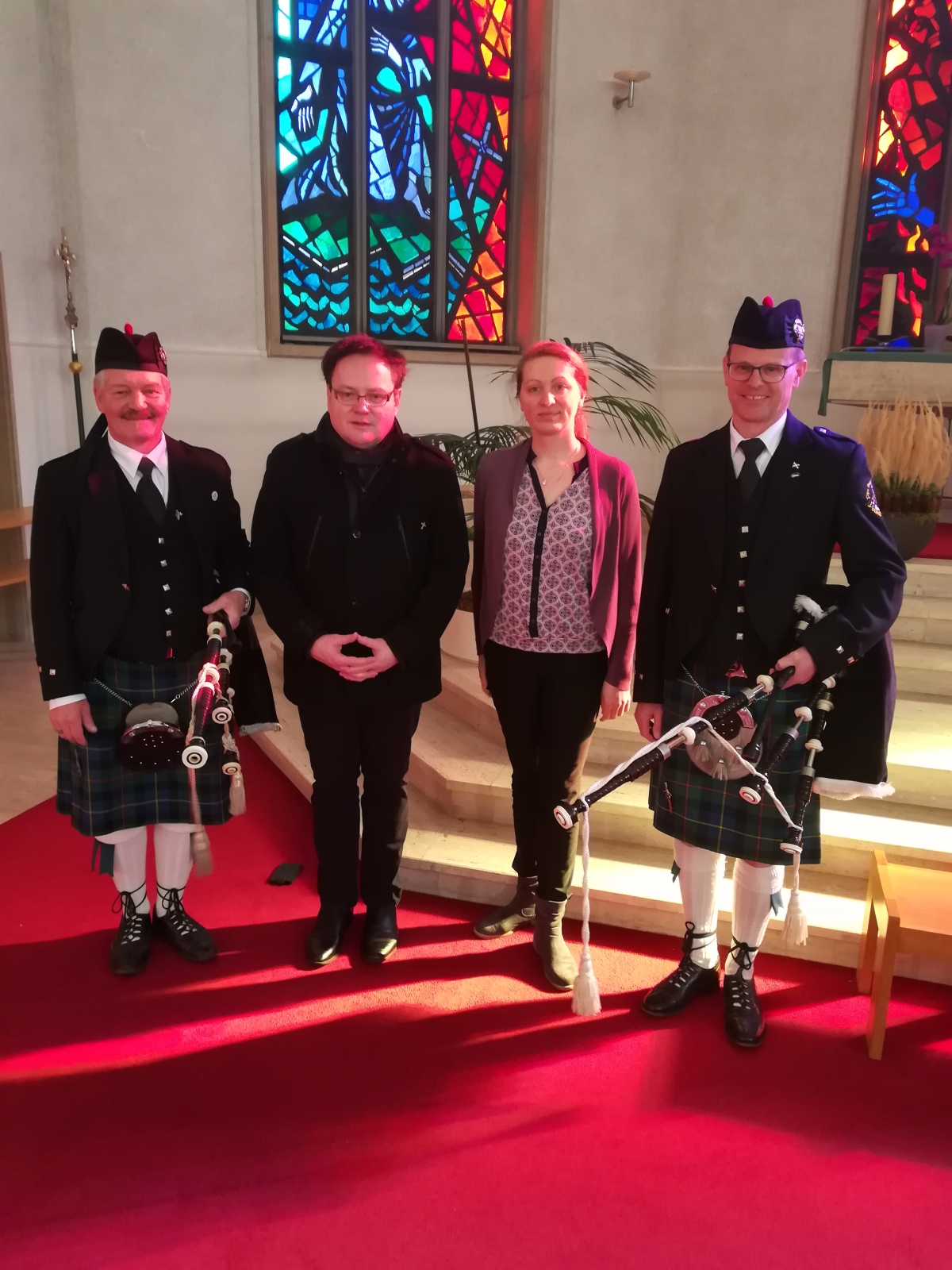Katholische Messe Visp | Pipe Band Young Rhone